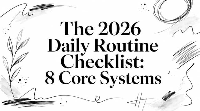 The 2026 Daily Routine Checklist: 8 Core Systems